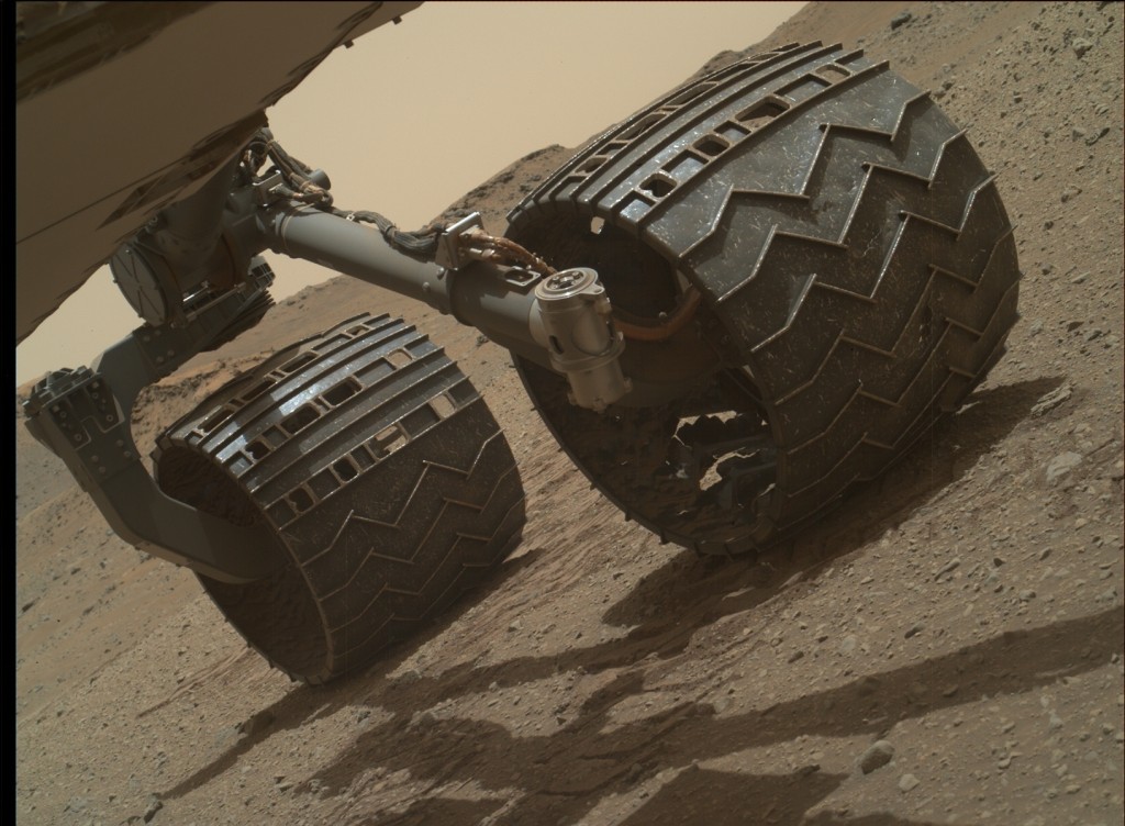 Red Planet Exploration, Wheel Wear and Tear on Mars