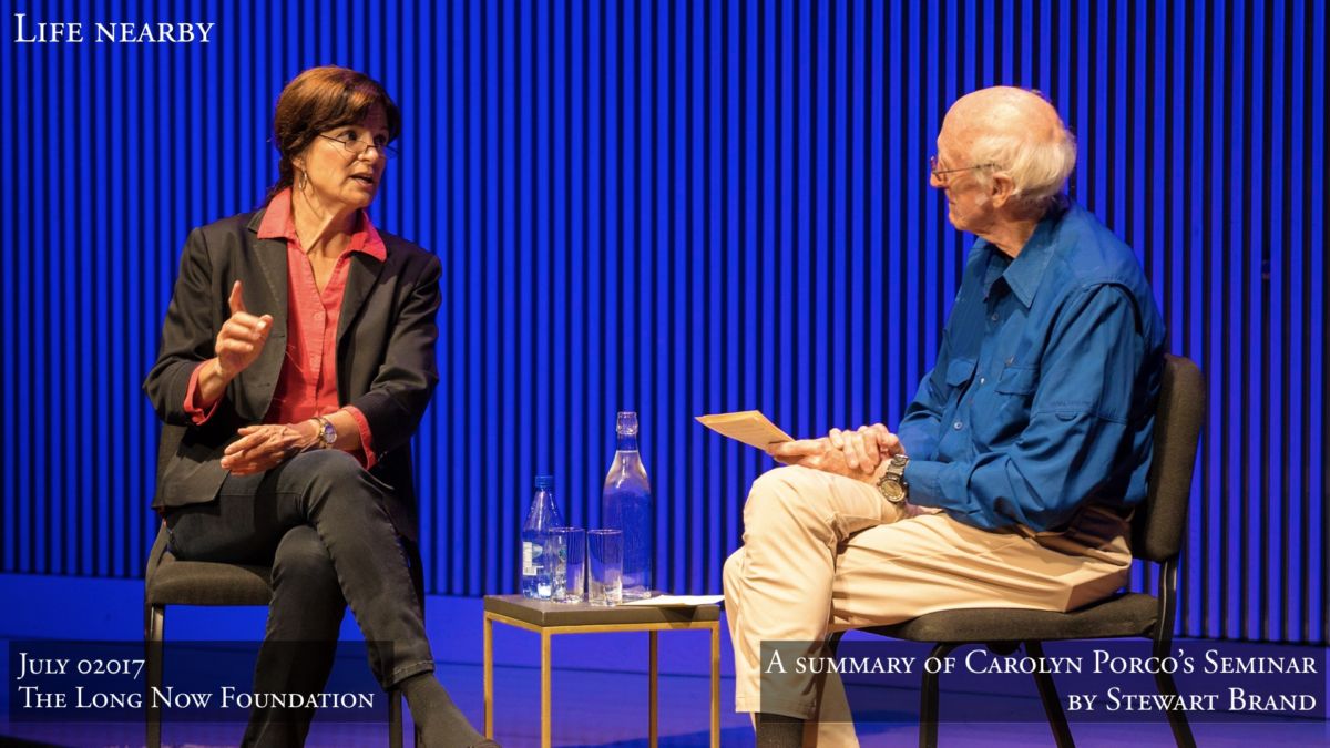 Long Now Foundation Video: Carolyn Porco and Searching for Life in the ...