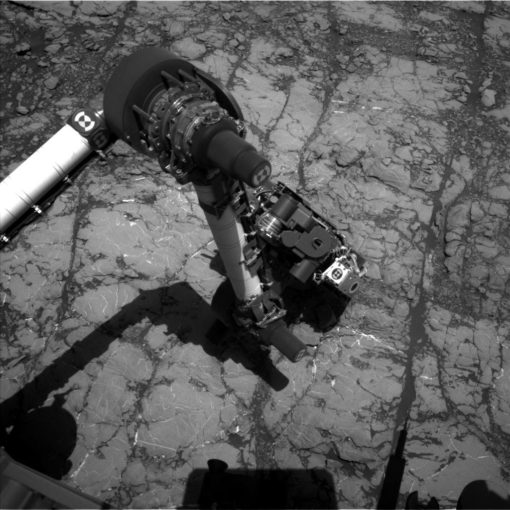 Curiosity Mars Rover: Arm Action on Vera Rubin Ridge