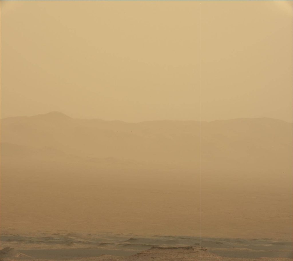 Curiosity Mars Rover: Monitoring Growing Dust Storm