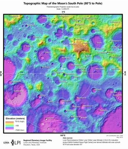 Lunar South Pole Atlas Available