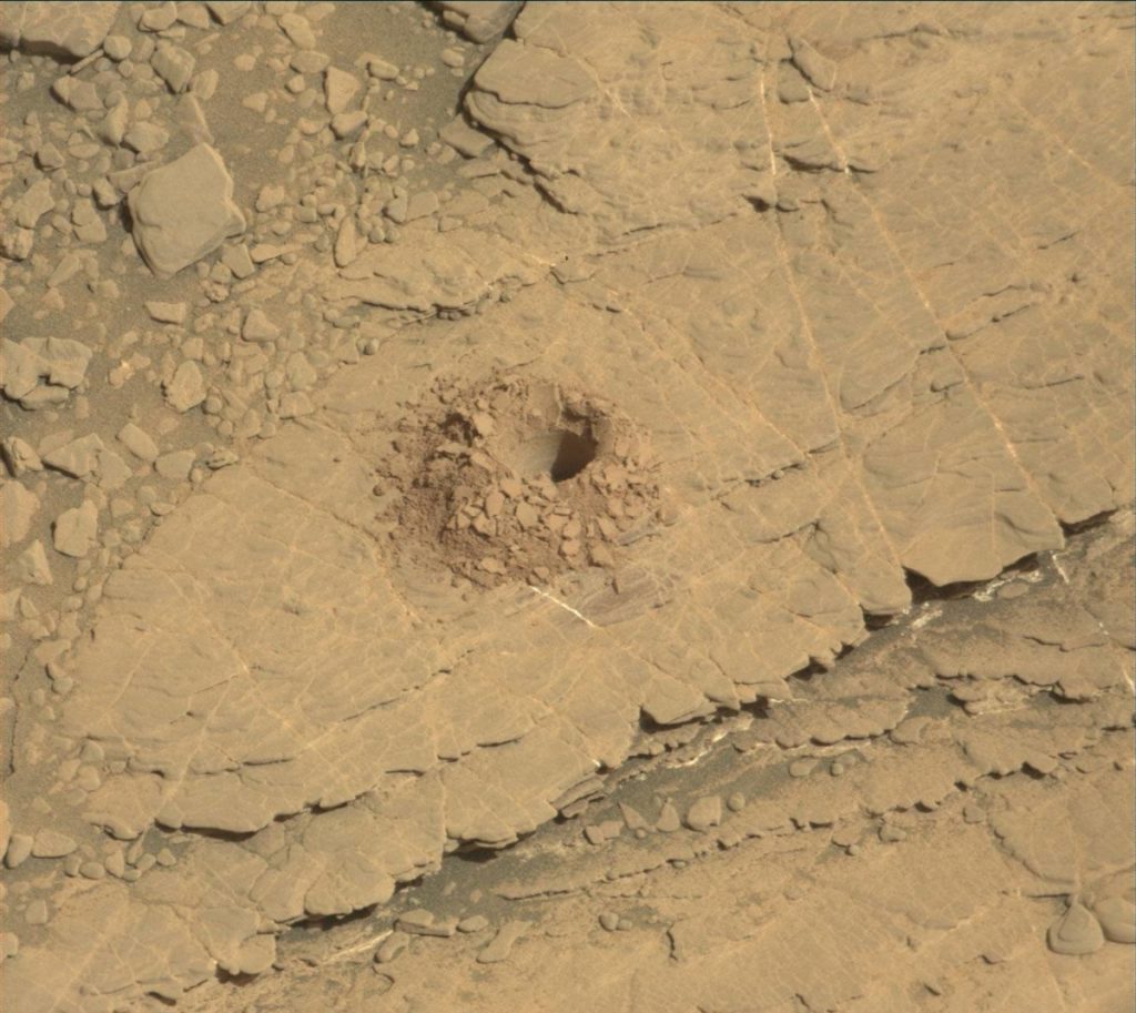 Curiosity Mars Rover: 22nd Full-depth Drill Hole