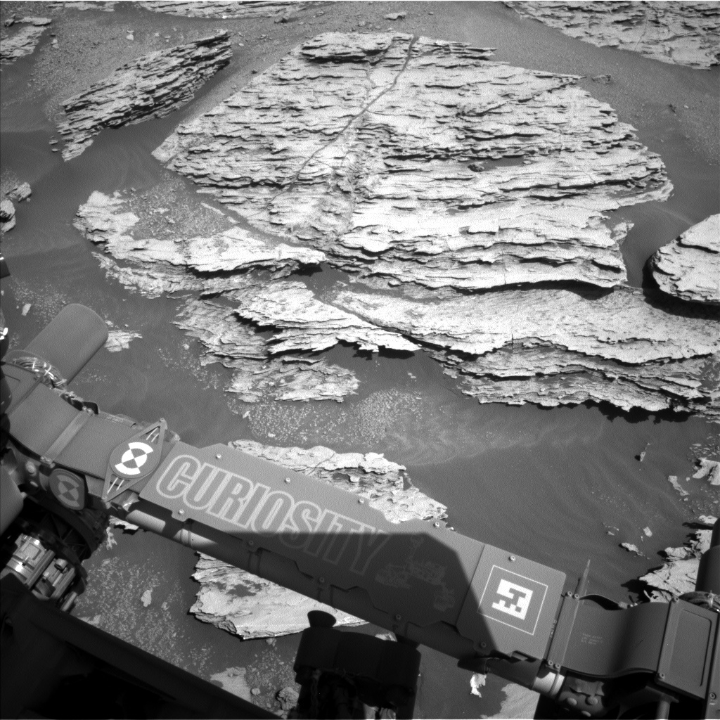 Curiosity Mars Rover: Drive Route to Base of Butte