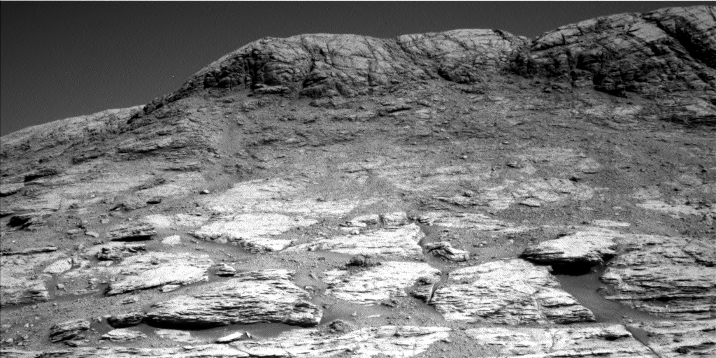 Curiosity Mars Rover: Drive Route to Base of Butte