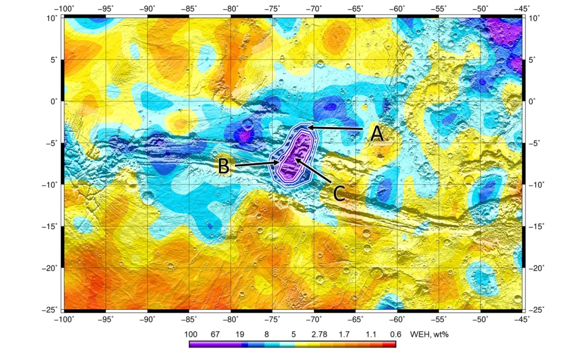 Mars Finding: Water-rich Region of Valles Marineris
