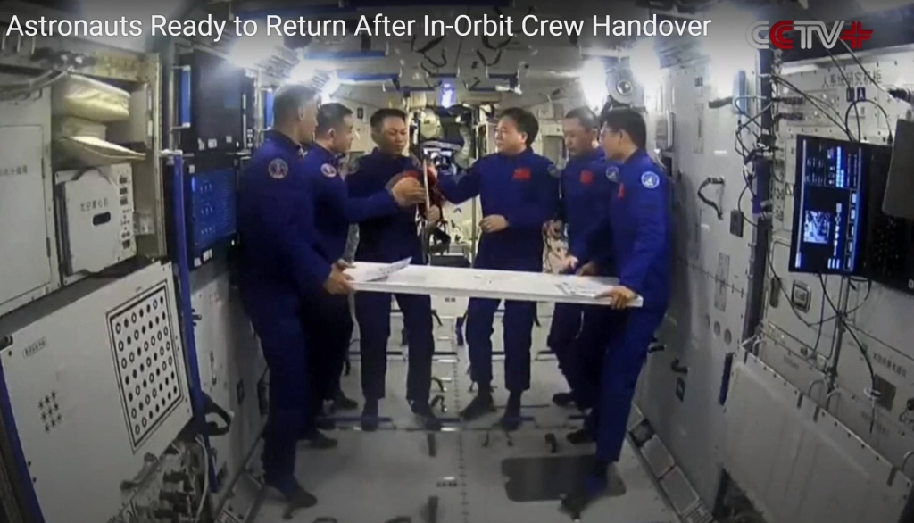 China Space Station: Handover and Return of Shenzhou-16 Crew