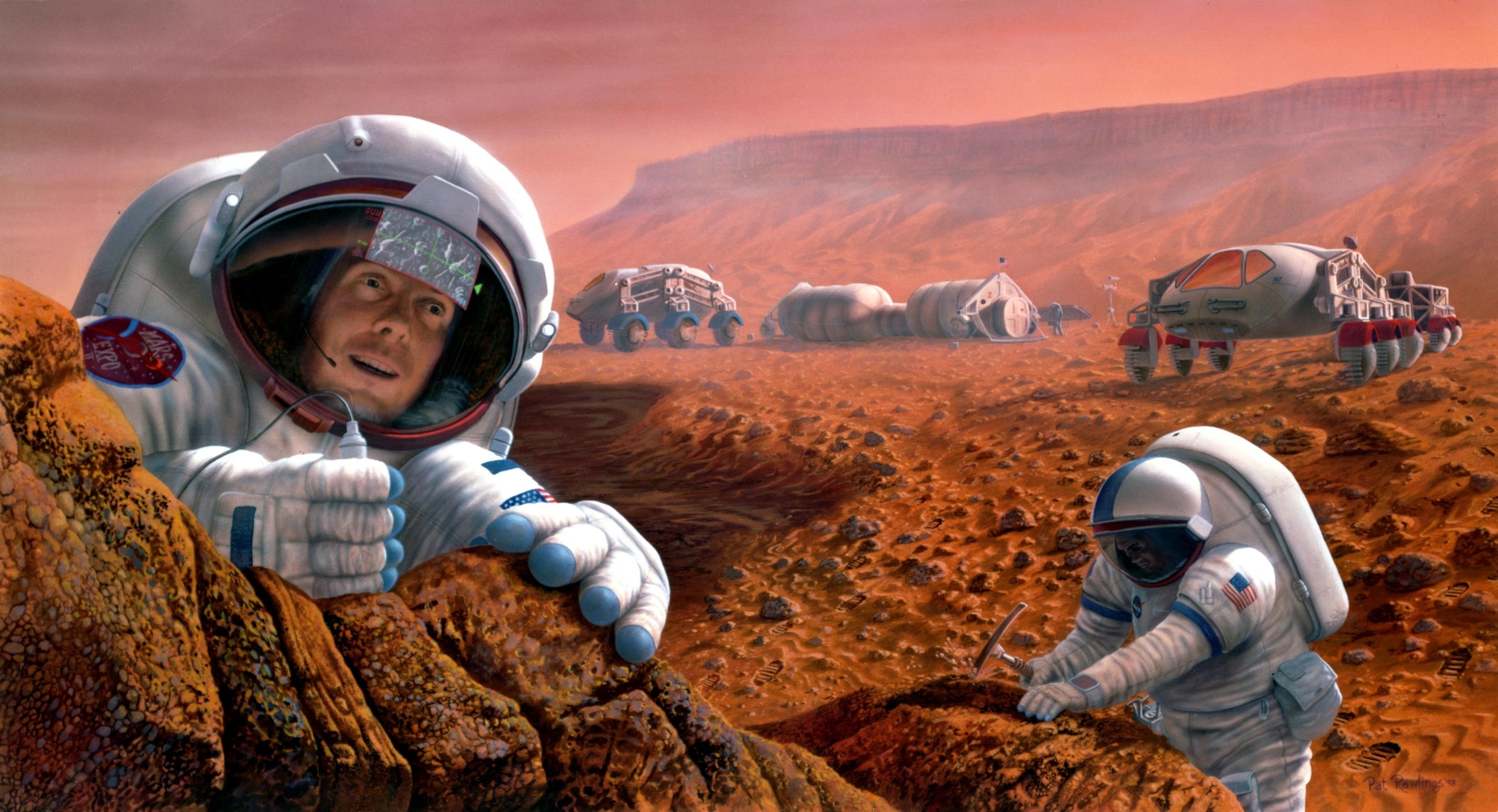 Hiding in Plain Sight! Discovery of Giant Mars Volcano